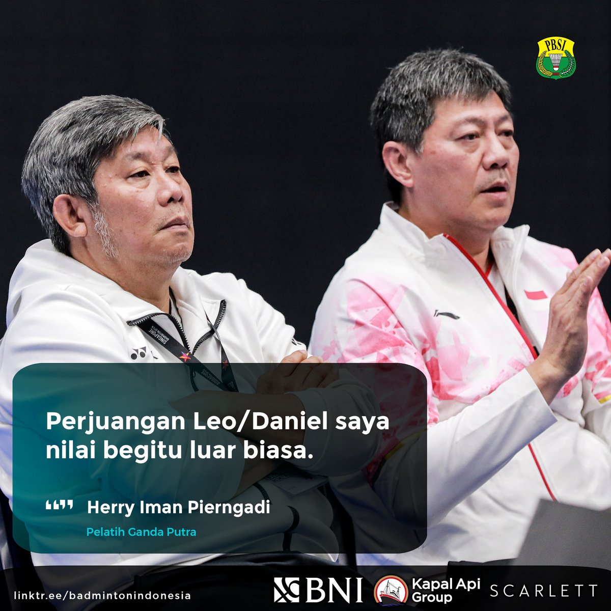 BADMINTON INDONESIA on Twitter: "HERRY IMAN PIERNGADI: Performa Leo/Daniel di pertandingan ini ...