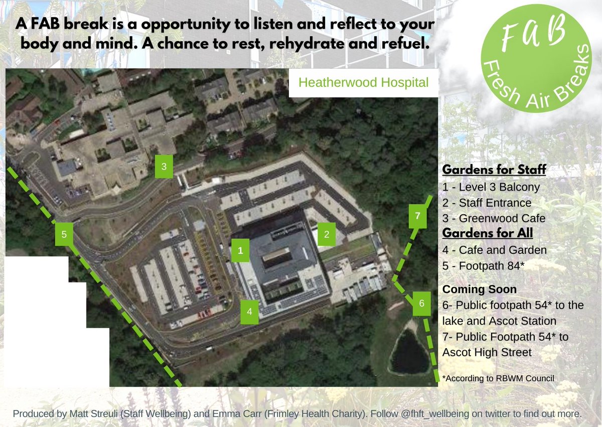 A FAB break is a walk or rest in our outdoor spaces for your mind and ...