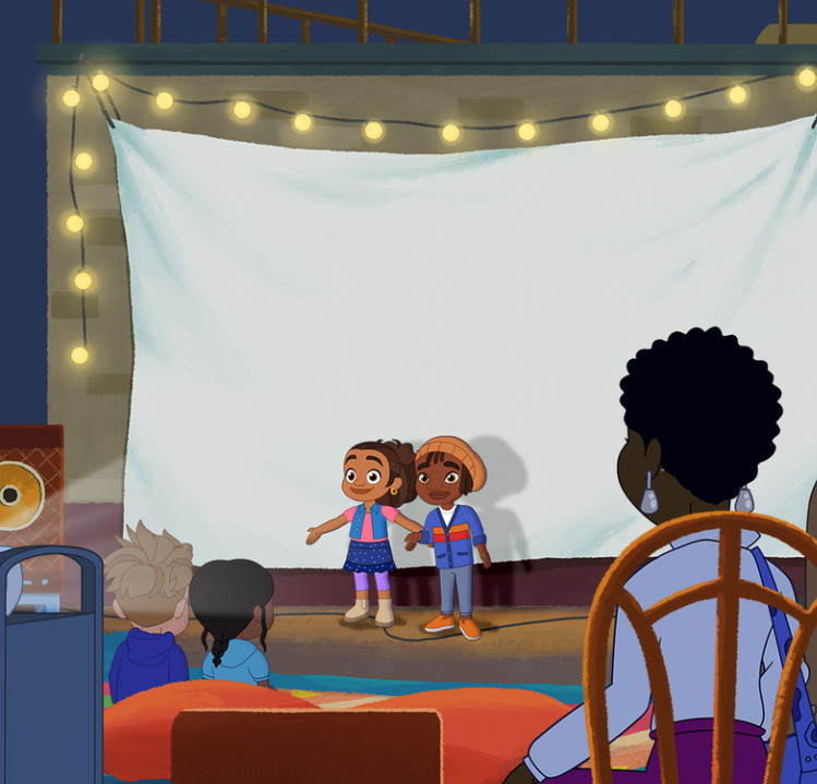 Acting On Stage Cartoon