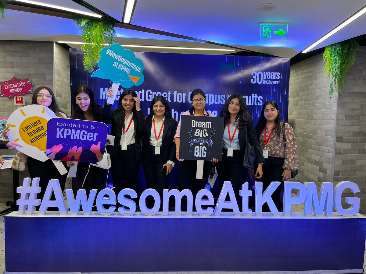 KPMG India on Twitter: "Glimpses of the Meet and Greet for #campusrecruits at @KPMGIndia's ...
