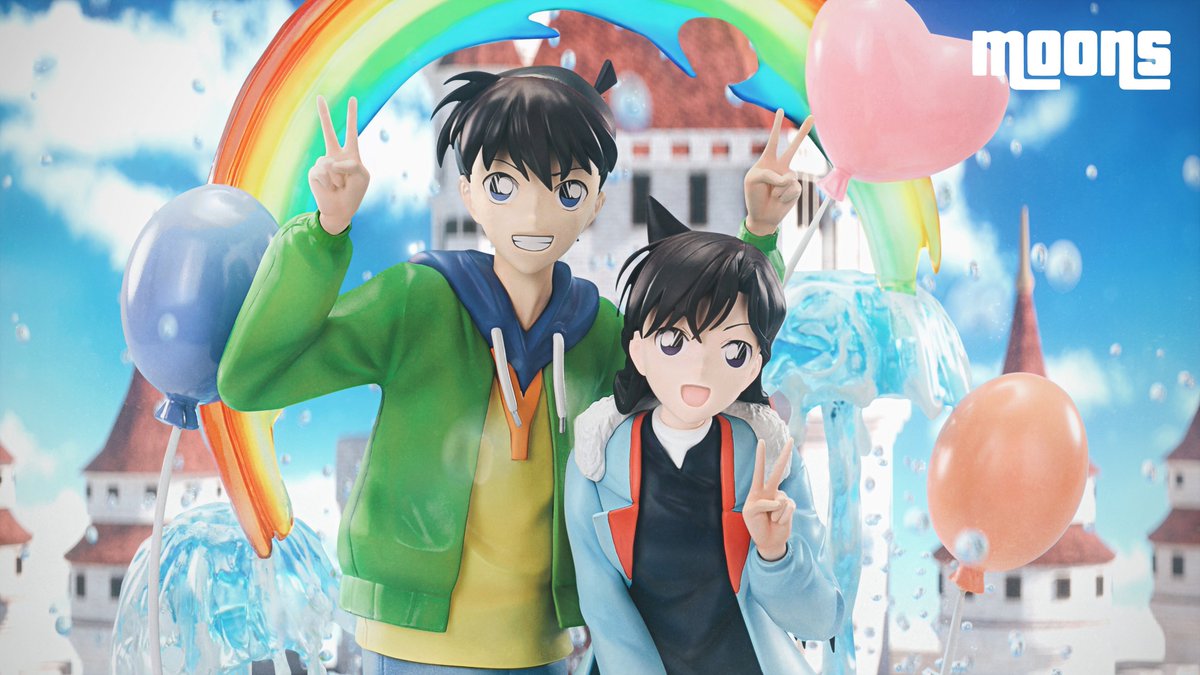 HHamajippa on Twitter: "Moons Studio Shinichi & Ran 1/6 Moons周年款！！ 新兰甜蜜暴击！ 仅预留玩家送“照相机”相框特典 作品：热带 ...
