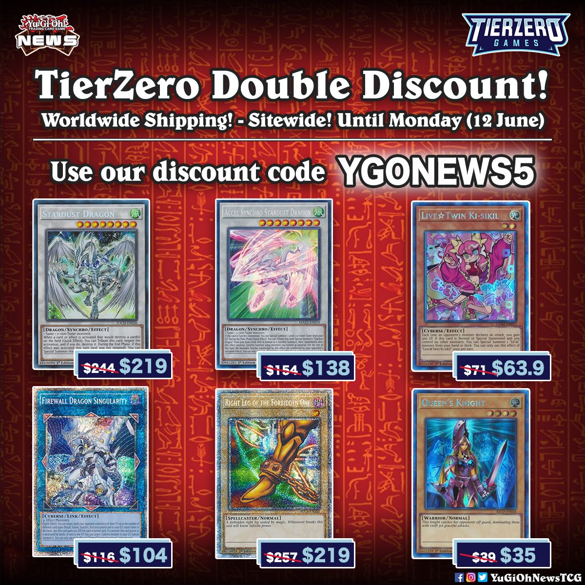 YuGiOh News on Twitter: " 𝗧𝗜𝗘𝗥𝗭𝗘𝗥𝗢 Hurry and take advantage of the ongoing Double Discount Sale ...