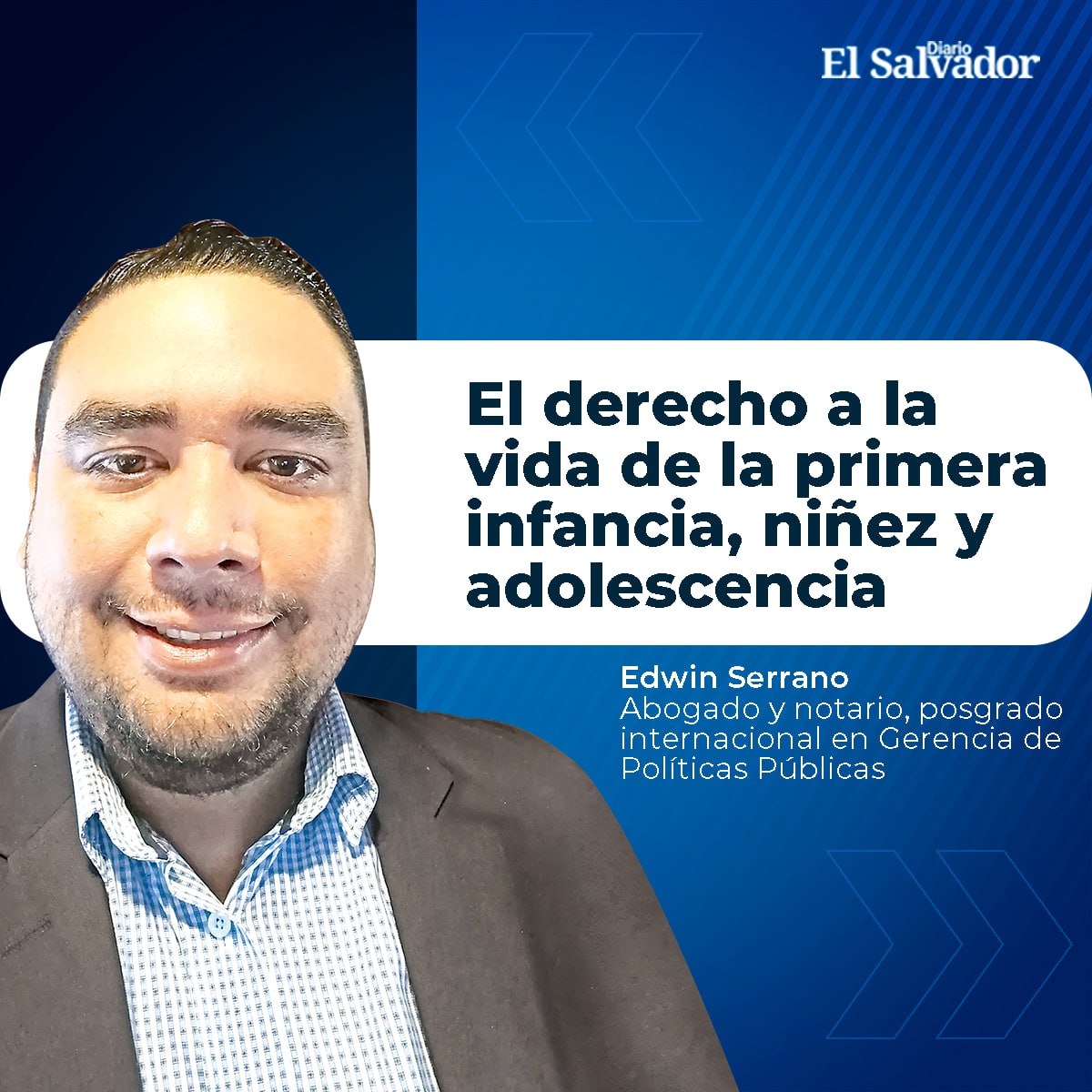 Diario El Salvador on Twitter: "#DePalabra | Edwin Serrano: ️ «El bienestar de la primera ...