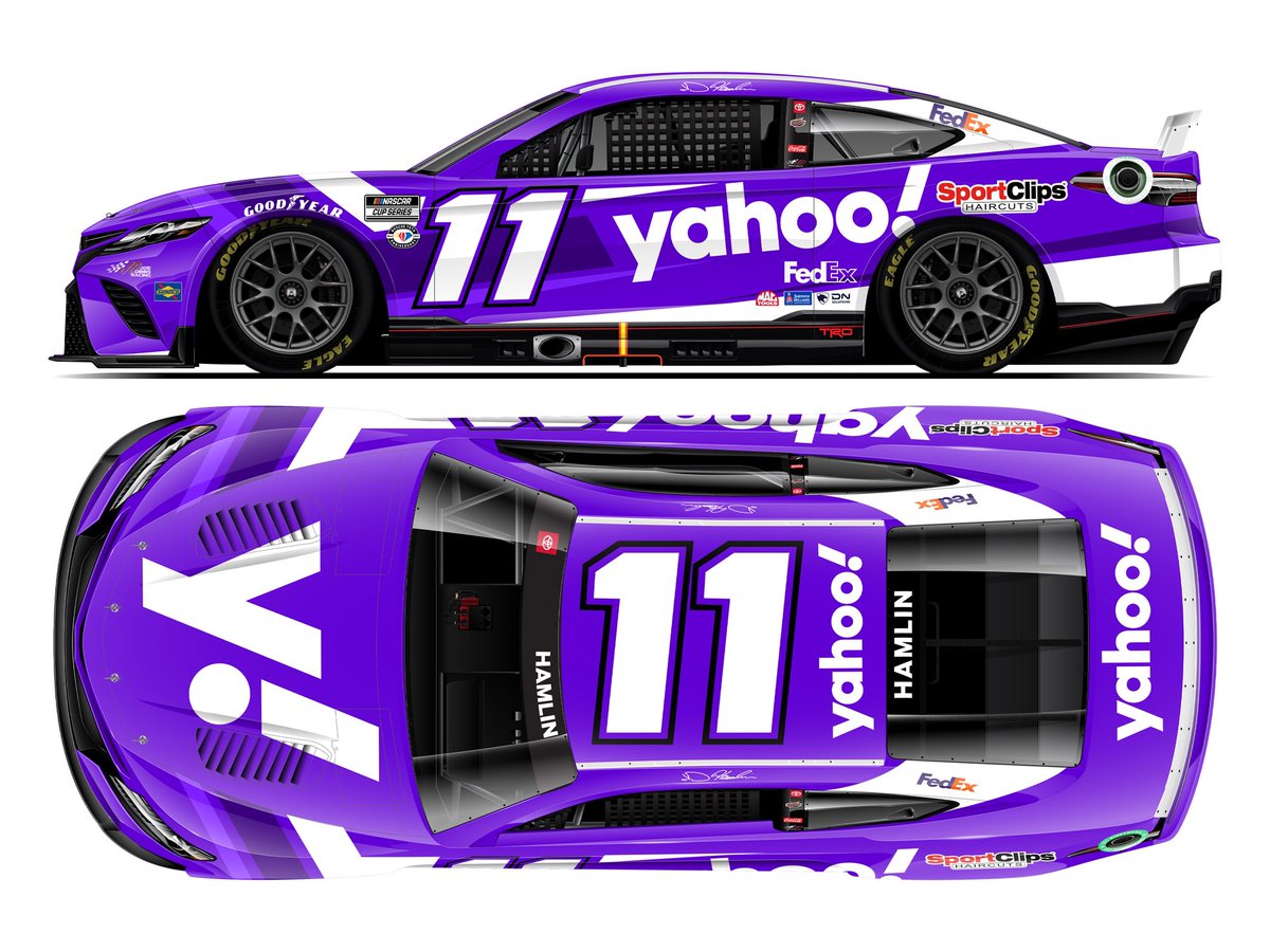 CircleBDiecast.com on Twitter: "Denny Hamlin’s 2023 Yahoo Diecast Cars are now available for Pre ...