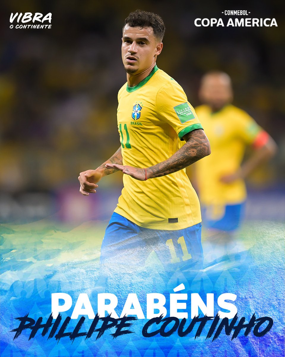 Copa América on Twitter: "Aniversário do talentoso Phillipe Coutinho 🎊🇧🇷 Campeão da CONMEBOL # ...