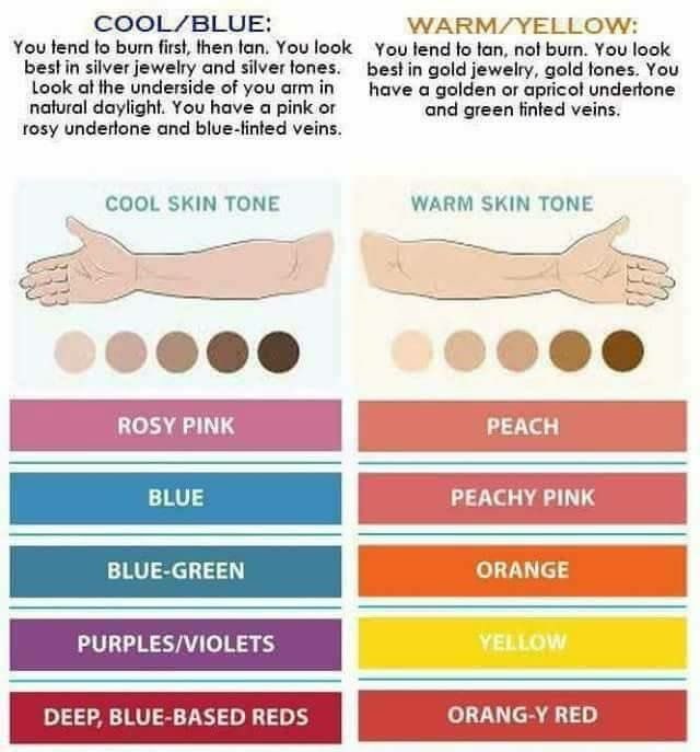 Skin Tones Warm Cool