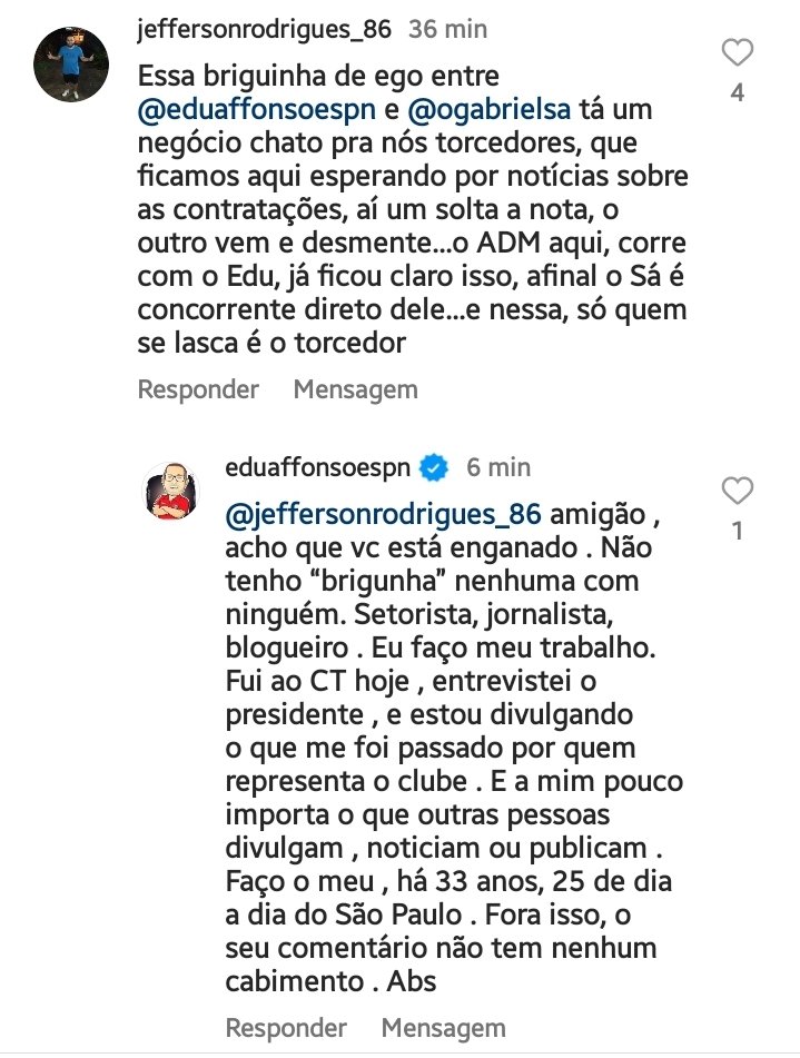 BLOG SPFC PLAY ️🇾🇪 on Twitter: "Eduardo Affonso, via Instagram. 👀"