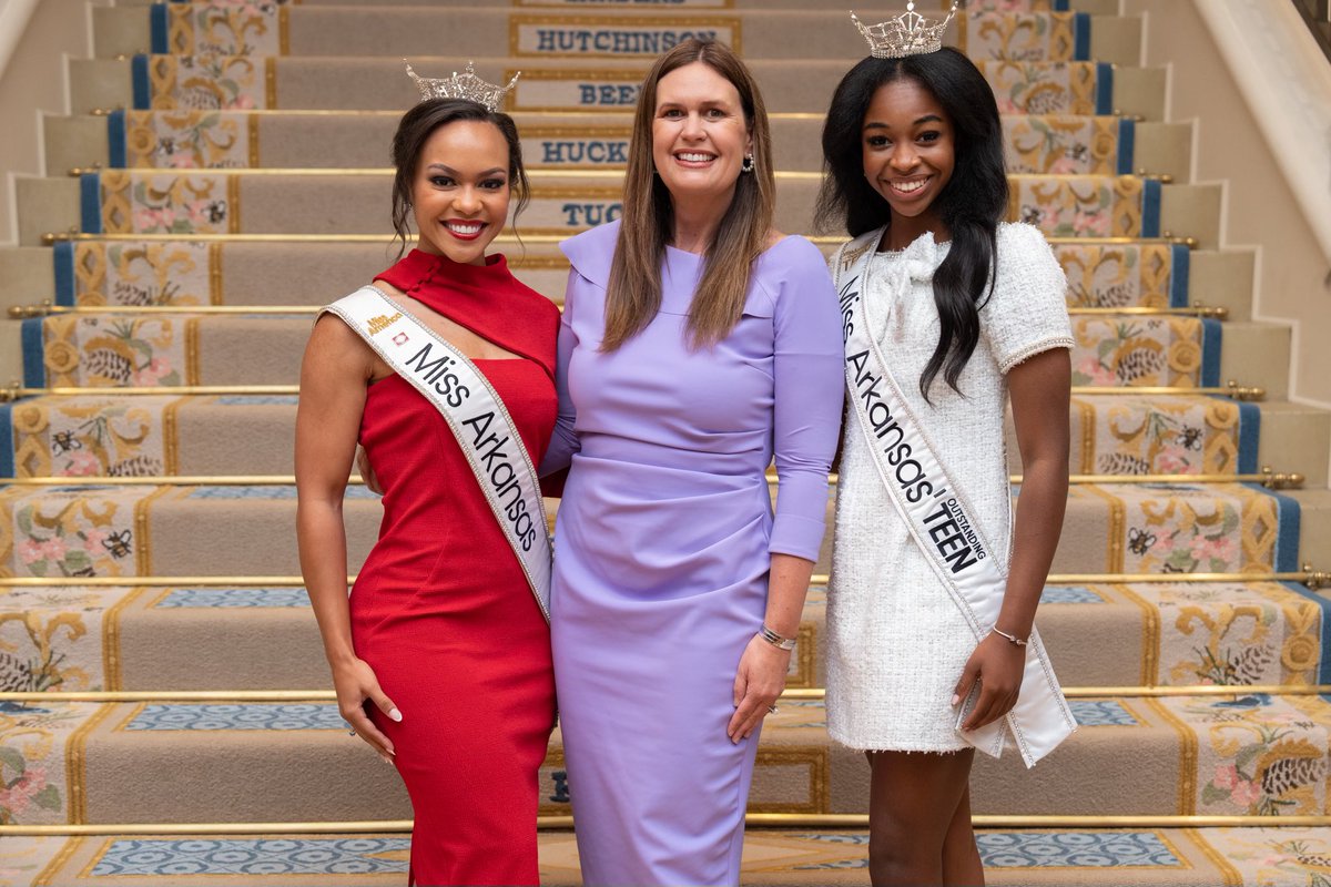 Sarah Huckabee Sanders on Twitter: "Good luck to all the women competing in Miss Arkansas this ...