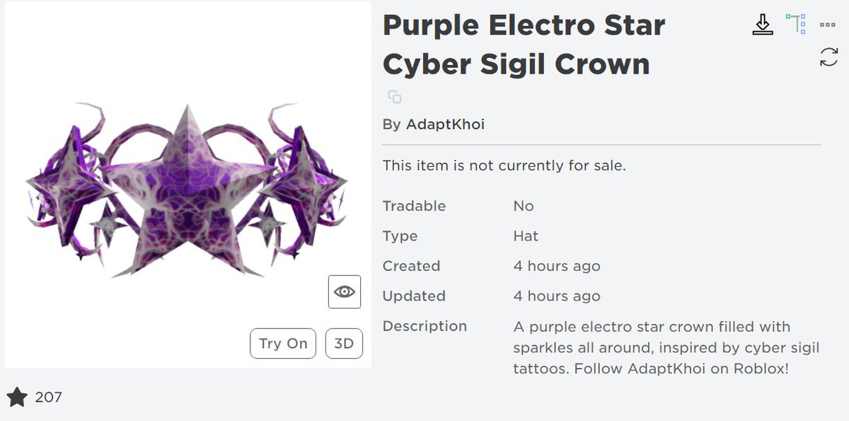SUMMERBOT (TODAY IS MY BIRTHDAY 🎉🎈🎊) on Twitter: "FREE UGC THE PURPLE ELECTRO STAR CYBER SIGIL ...