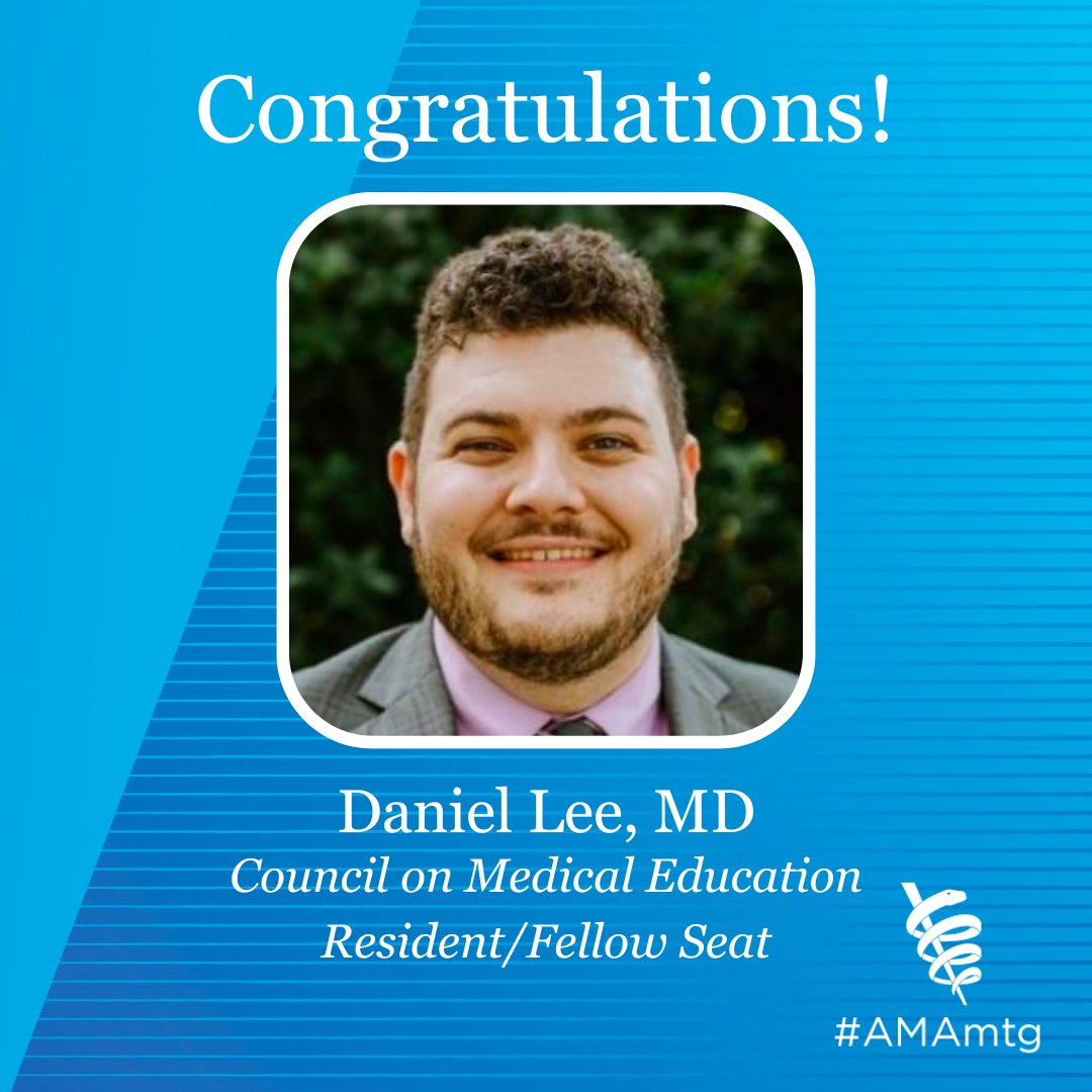 AMA on Twitter: "Please join us in congratulating Daniel Lee, MD, A. Patrice Burgess, MD and ...