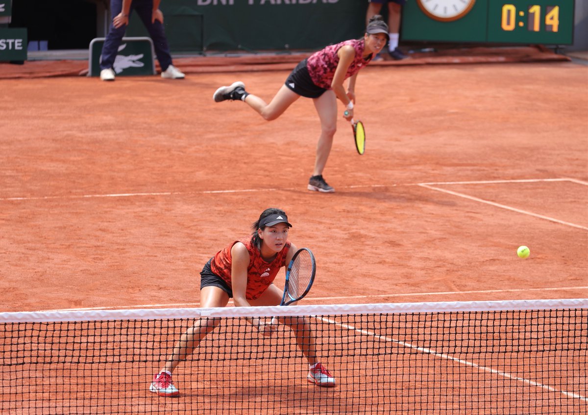 CGTN Sports Scene on Twitter: "🤩Wang/Hsieh power into #RolandGarros women's doubles final China ...