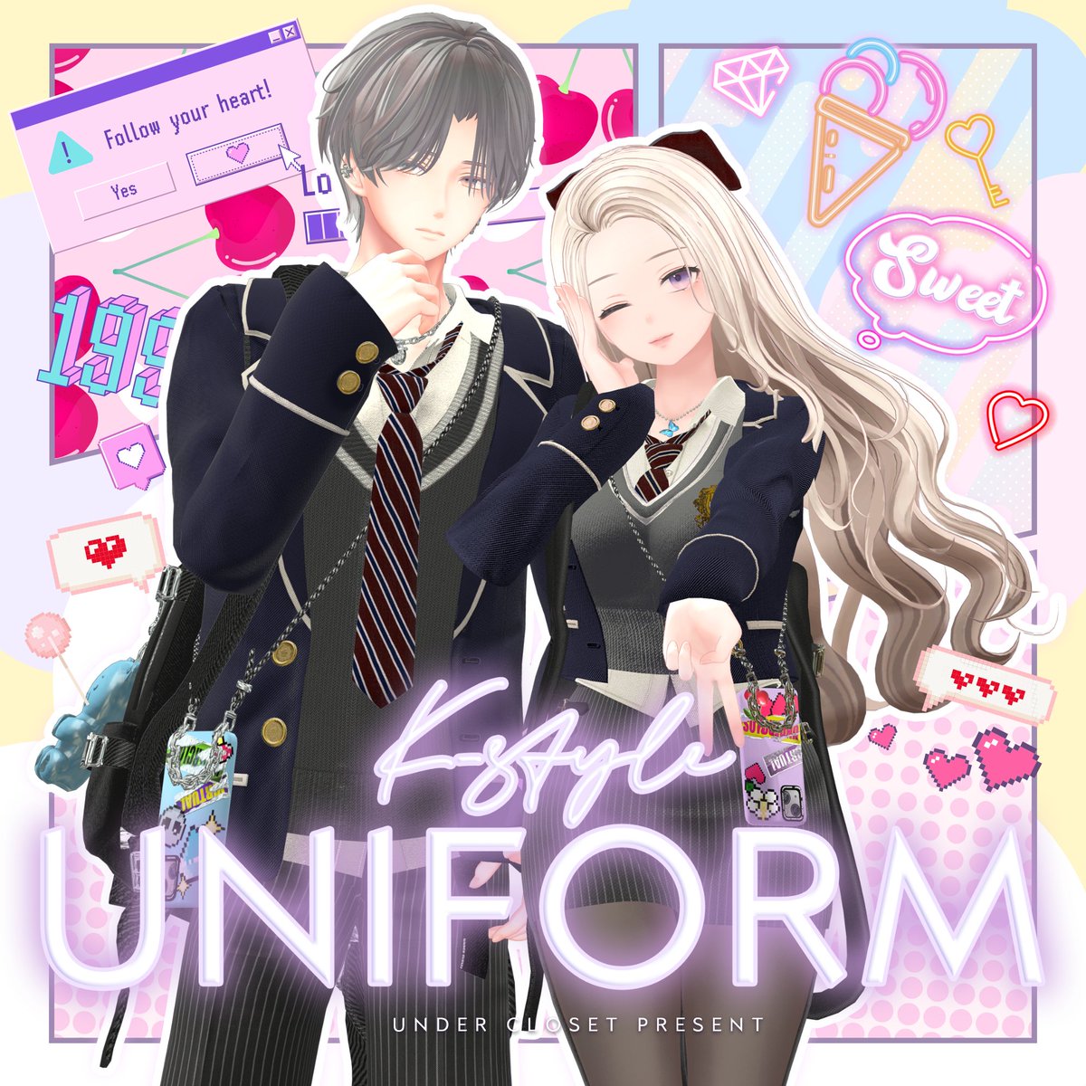 お ち む 🍼🔰VRC on Twitter: "RT @cc_vrc: 🆕🦋K-Style UNIFORM🦋🆕 BOOTHに公開しました！一週間SALE価格にて販売です🉐 https ...