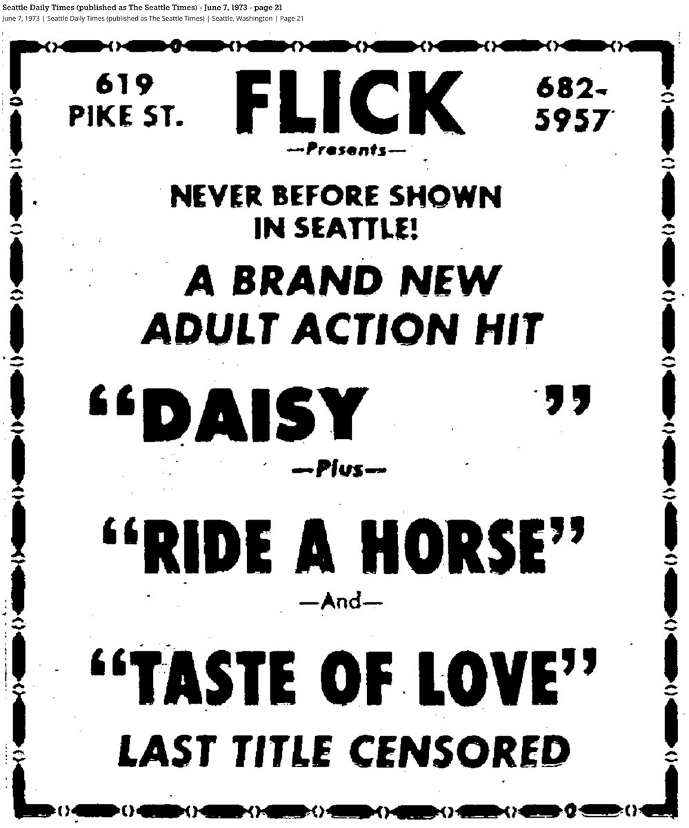 Mungo On Twitter Porn 50 Years Ago In Seattle June 7 1973 Ozark Virgin 1971 Daisy Lay