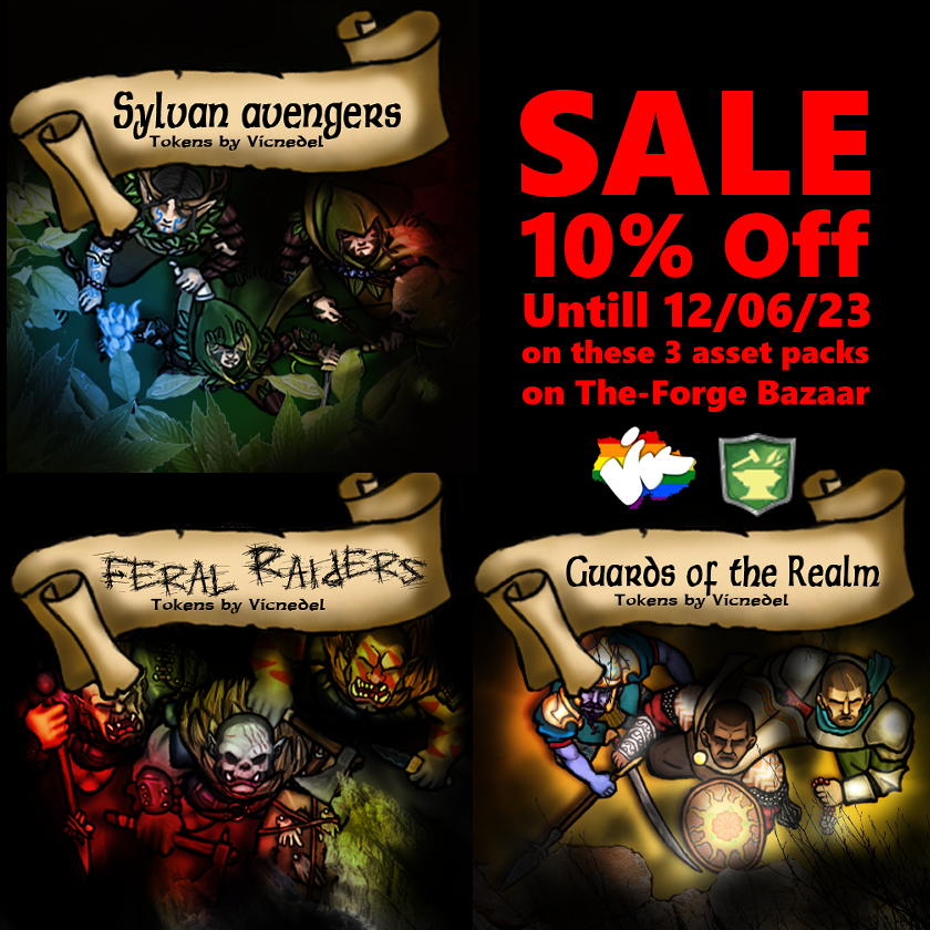 Lich Zoluan on Twitter: "RT @vicnedel02: Hi. You know me. I make Tokens for VTTs. My sale on ...