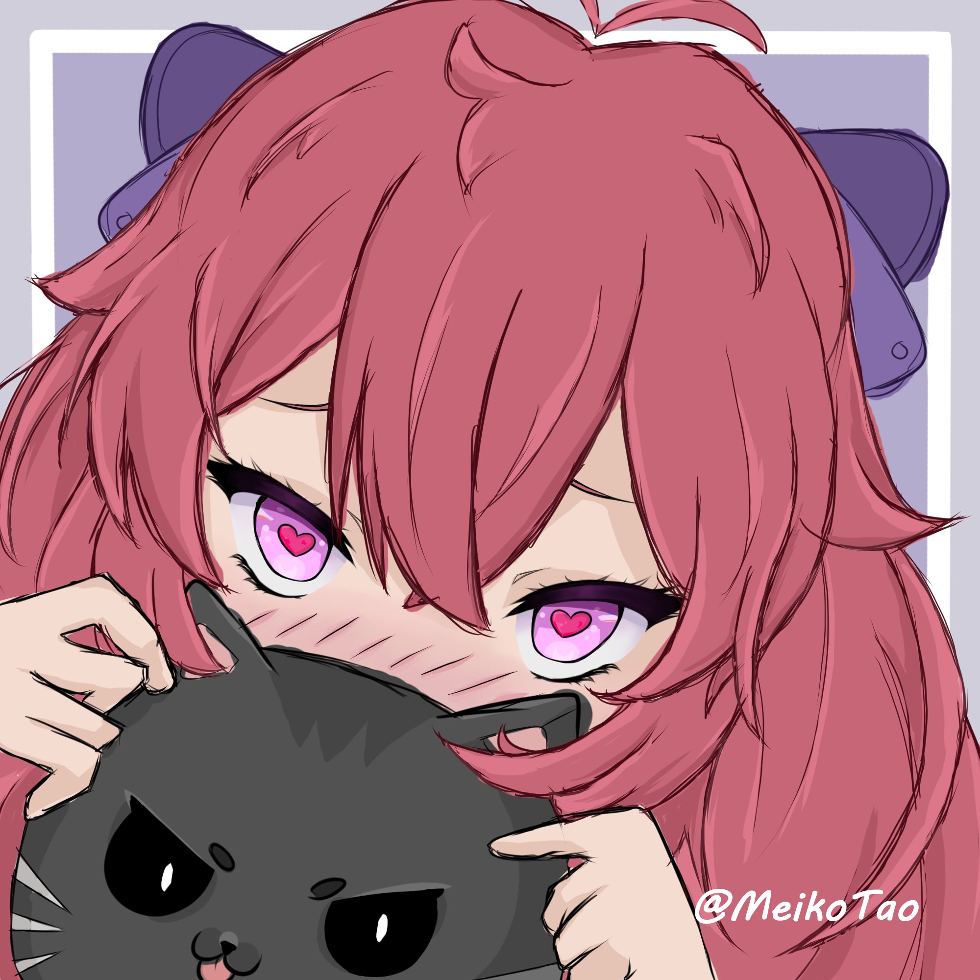 MeikoTao 🌙 Vtuber | Comms open on Twitter: "🌸pfp icon commissions open!! The cat can be changed ...