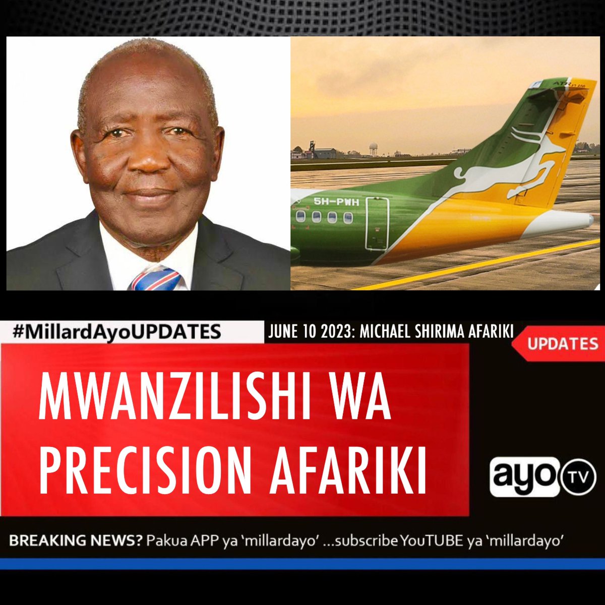 millardayo on Twitter: "Mwanzilishi na Mwenyekiti wa Bodi ya Kampuni ya Ndege ya Precision Air ...