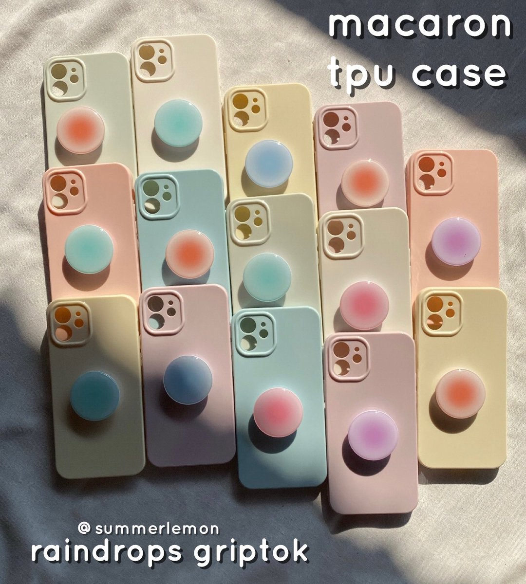 tamjaichunbkk on Twitter: "RT @summerlemon: 🥛06.06 macaron tpu case 🥯 เคสเบสิคสี earth tone สาย ...