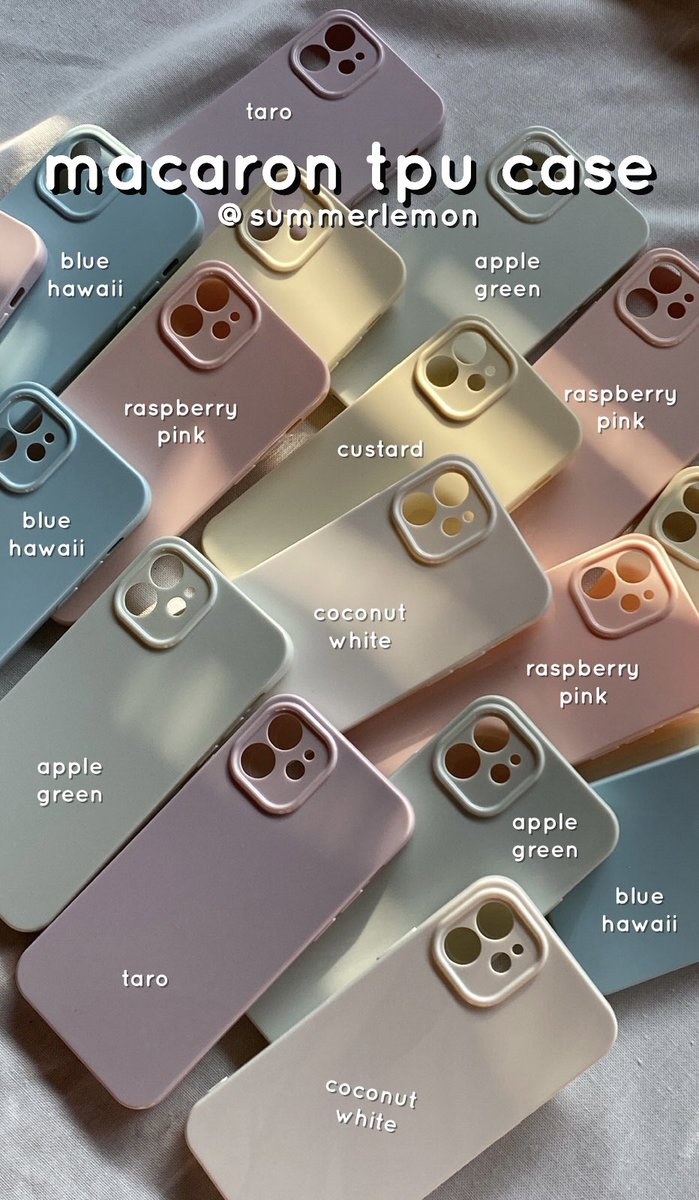 tamjaichunbkk on Twitter: "RT @summerlemon: 🥛06.06 macaron tpu case 🥯 เคสเบสิคสี earth tone สาย ...