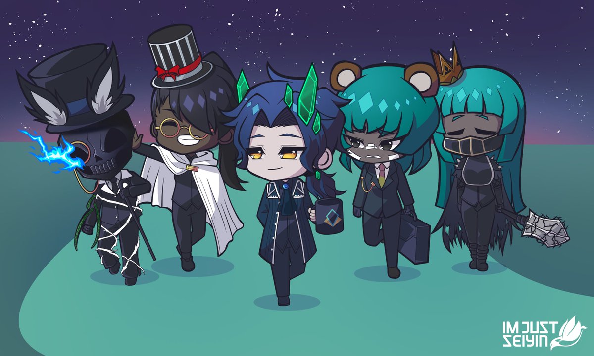 「Chibis commissioned by ~ 」|Seiyin 🎨 (Art Commissions OPEN again)のイラスト