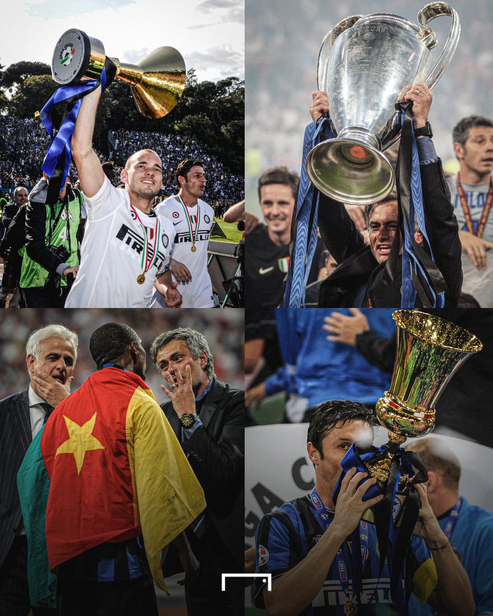 Inter know all about winning a treble 🏆 🏆 🏆 GOAL @goal