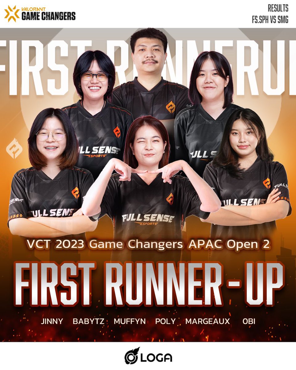 FULL SENSE on Twitter: "We are the first runner-up of VCT 2023 Game Changers APAC Open 2 Thank ...