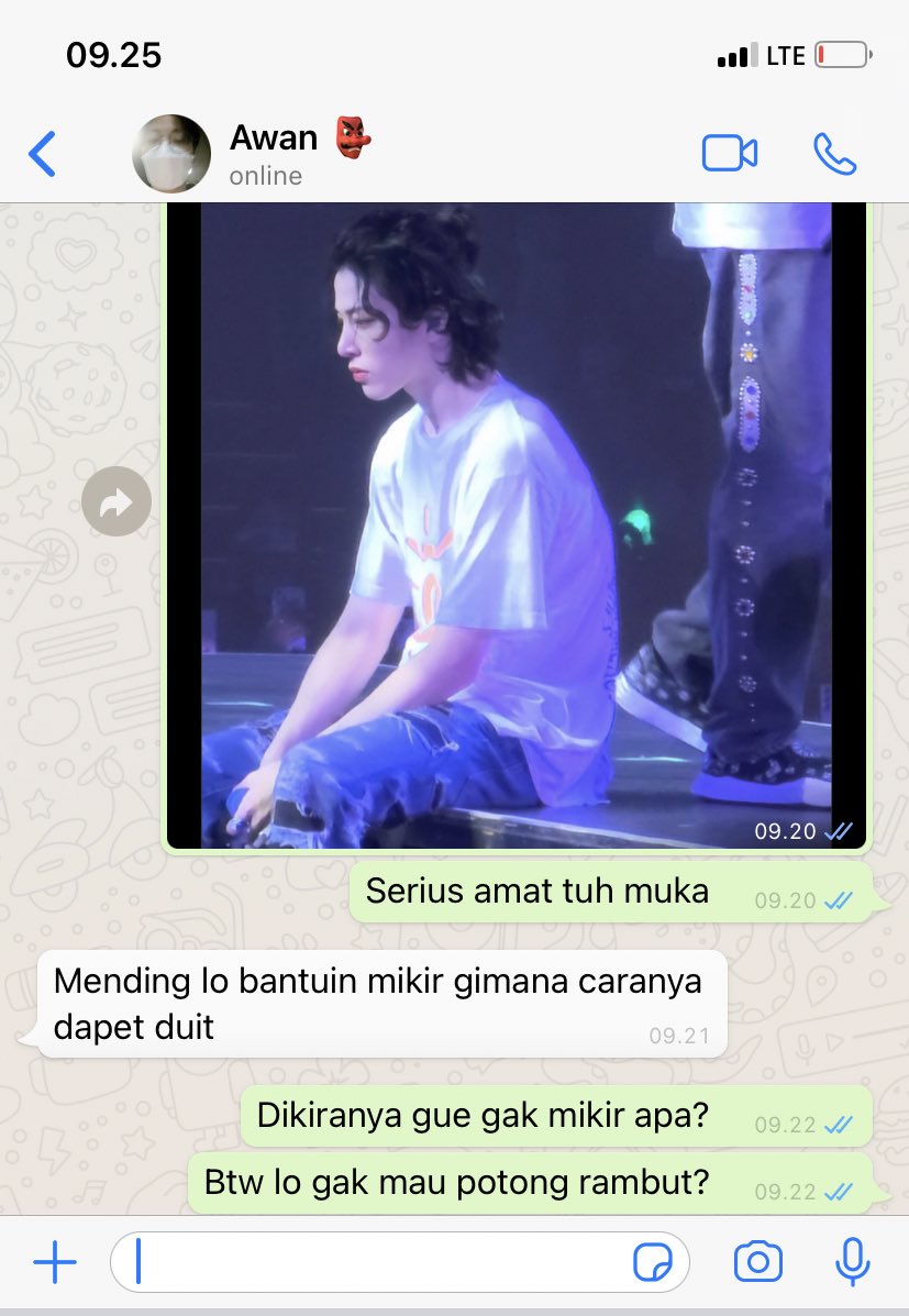 jel on Twitter: "Definisi gak sama kamu, gondrong Pas sama kamu, bondol Mbok tinggal rabi ya tak ...