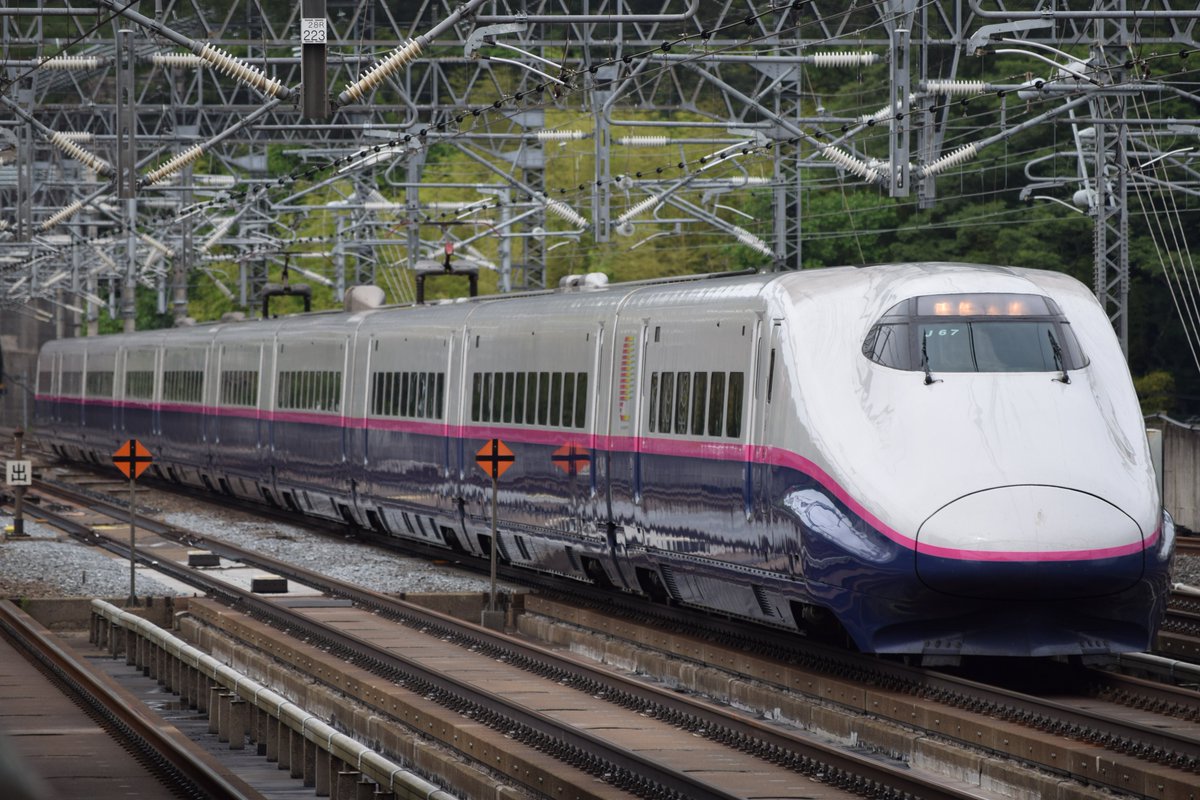 ろくいち on Twitter: "2023/6/10 1)E5系U27+E6系Z7 はやぶさ/こまち24号(3024B) 2)E2系J67 詳細不明 3)E2系J66(200系カラー ...