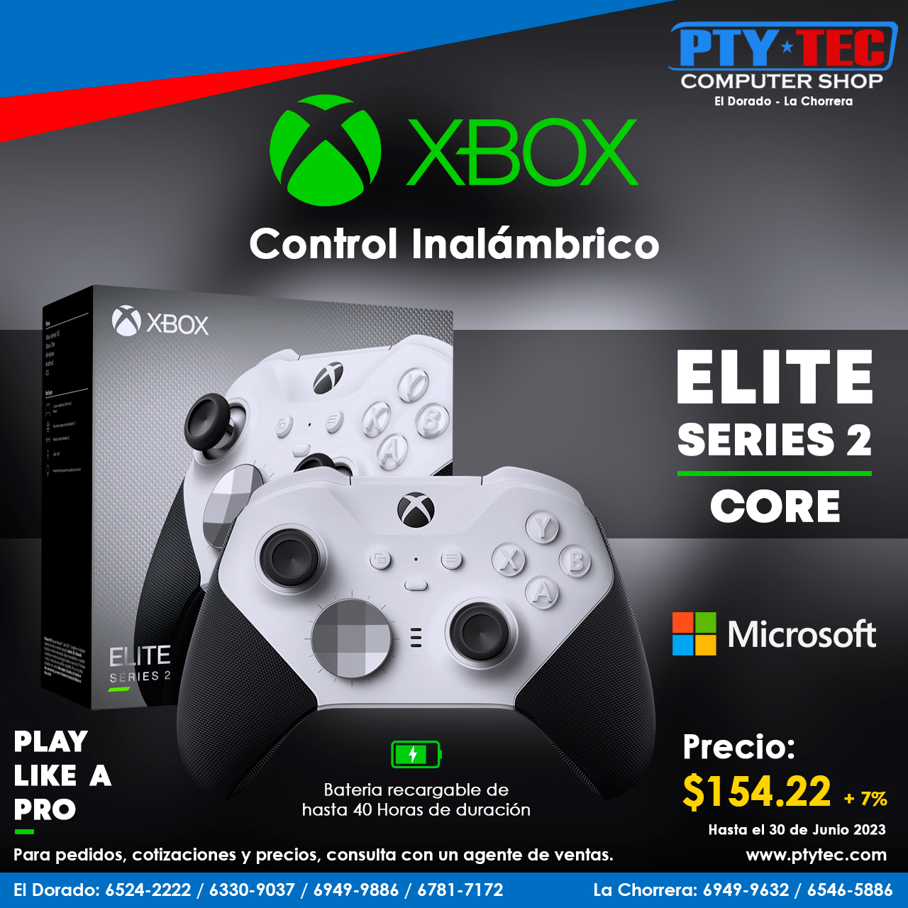 PTYTEC Computer Shop on Twitter: "Control inalambrico Xbox Elite Series 2 Core, para Series XS ...