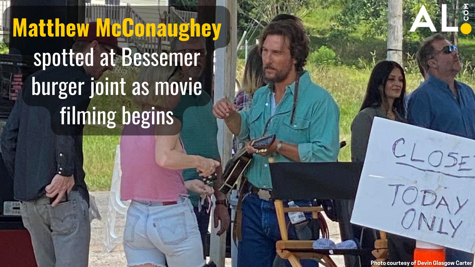 AL.com on Twitter: "Oscar-winning actor Matthew McConaughey is in town filming crime thriller ...