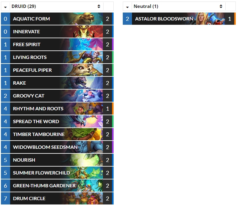 Hearthstone Top Decks💙 on Twitter: "(Standard) @DRILL_hs's #177 Legend Hero Power Druid. https ...