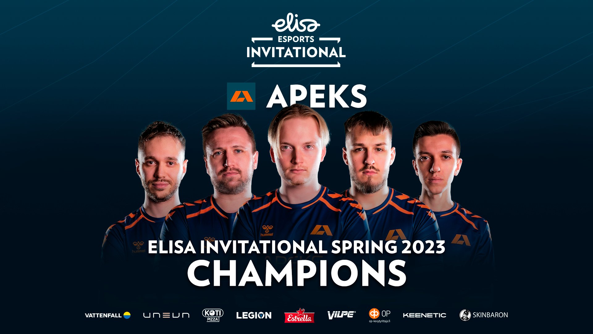 Elisa Esports on Twitter: "ELISA INVITATIONAL SPRING 2023 CHAMPIONS - @apeksgg! 🏆🔥 With this win ...