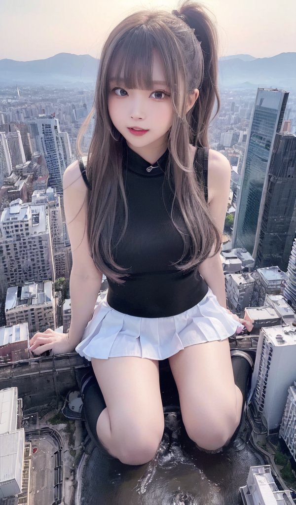 yasu on Twitter: "AI街に座り込む大きな女の子②[70枚] https://pixiv.net/artworks/108909133…"