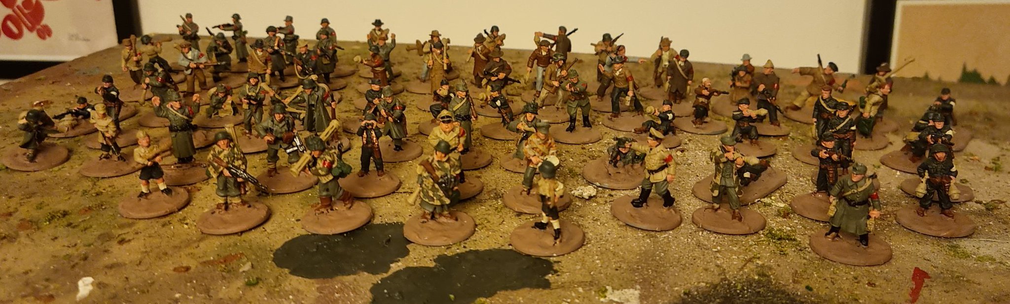 Joe on Twitter: "Base coats done one a stupidly large number of Volksturm. Will get to wash ...