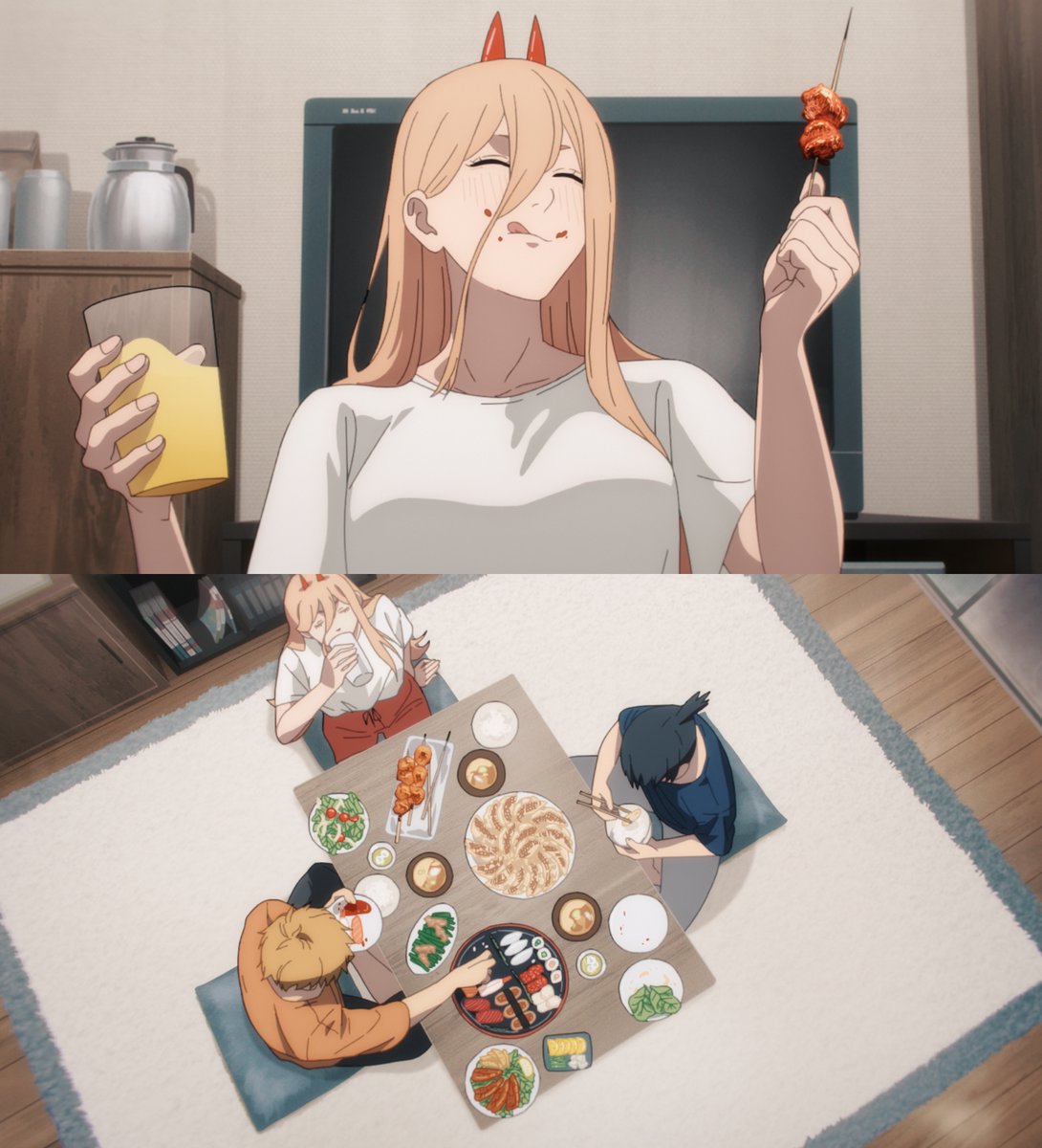 Chainsaw Man EN on Twitter: "Family dinner 😋"