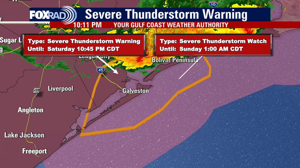 Mike Iscovitz on Twitter: "Severe Thunderstorm Warning has been issued ...