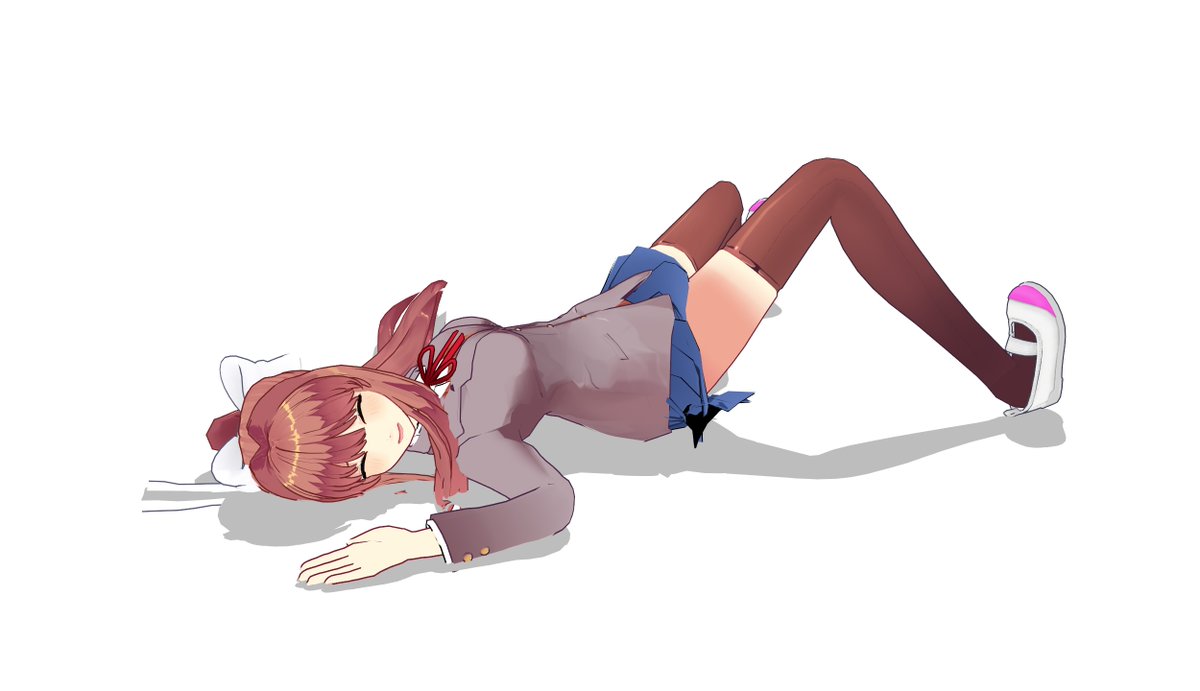 Smash-Ryona on Twitter: "RT @XenoLows: Monika ryona #リョナ Just wanted to try something"