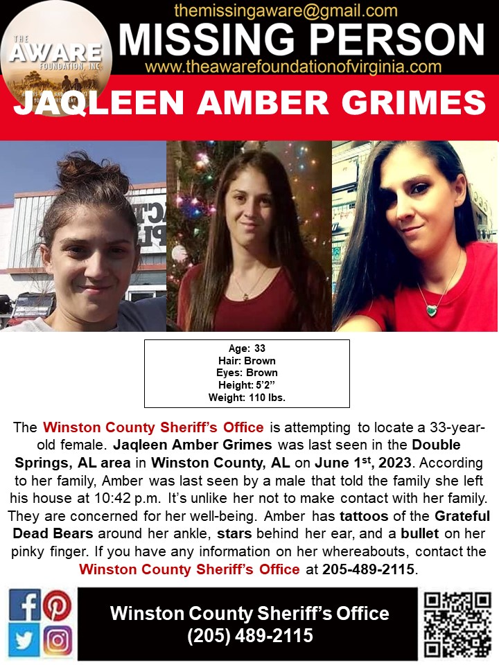 Crime Archive on Twitter: "RT @aware_the: ****MISSING**** DOUBLE SPRINGS, AL The Winston County ...