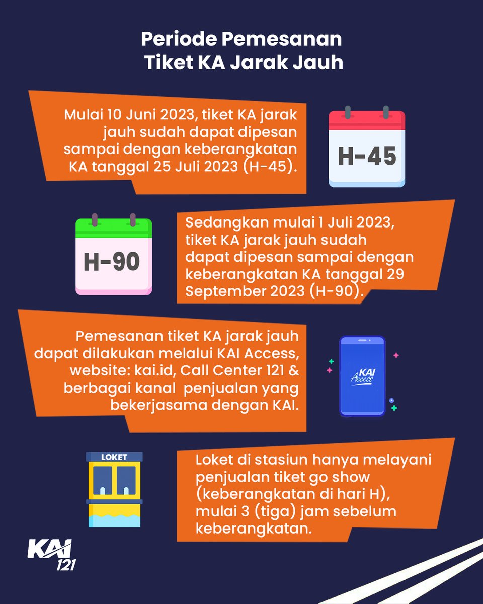 Kereta Api Indonesia on Twitter: "Periode Pemesanan Tiket KA Jarak Jauh Sekarang Makin Panjang ...
