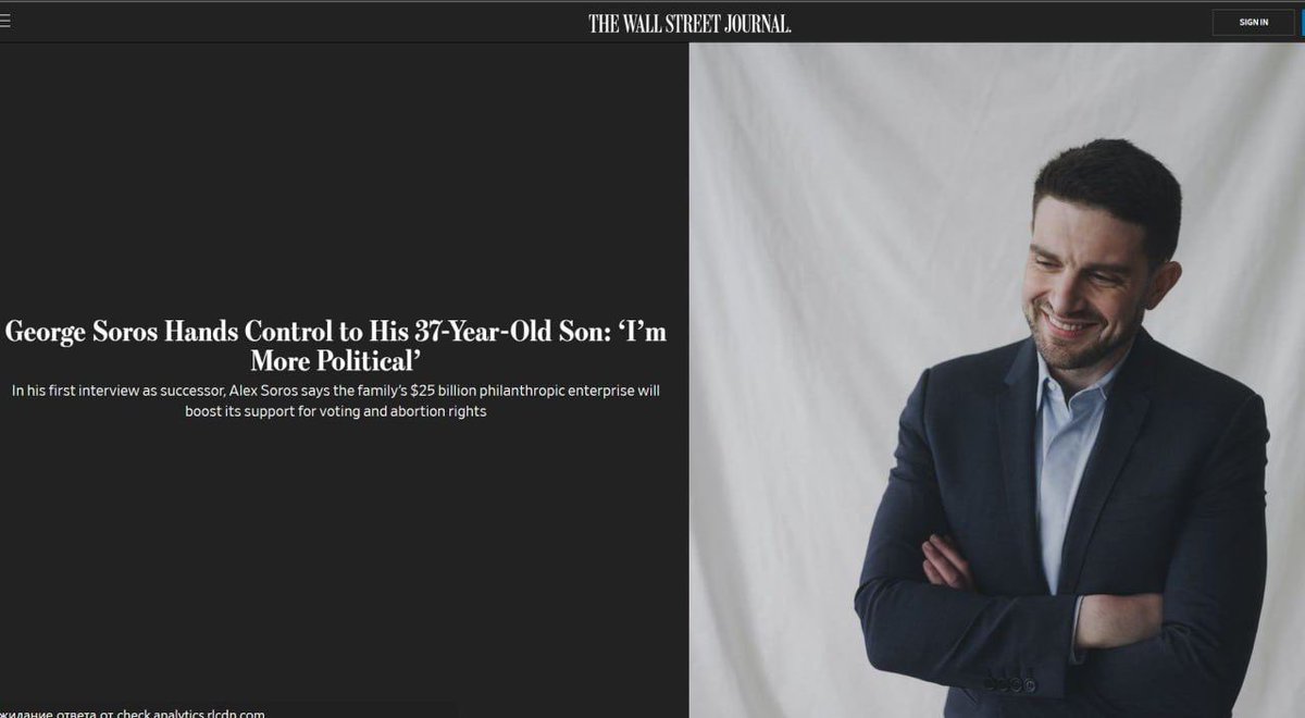 NEXTA on Twitter: "Billionaire George #Soros has decided on his heir He passes his business ...