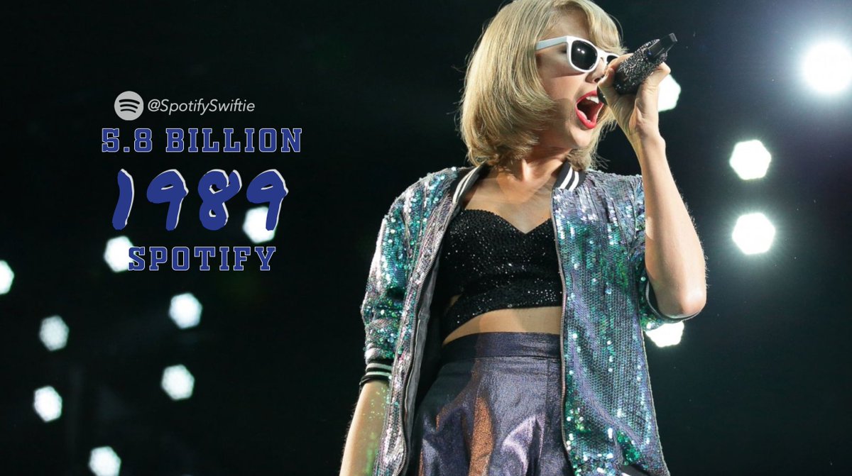SpotifySwiftie 💎 on Twitter: ""1989" by Taylor Swift has now surpassed 5.8 BILLION streams on ...