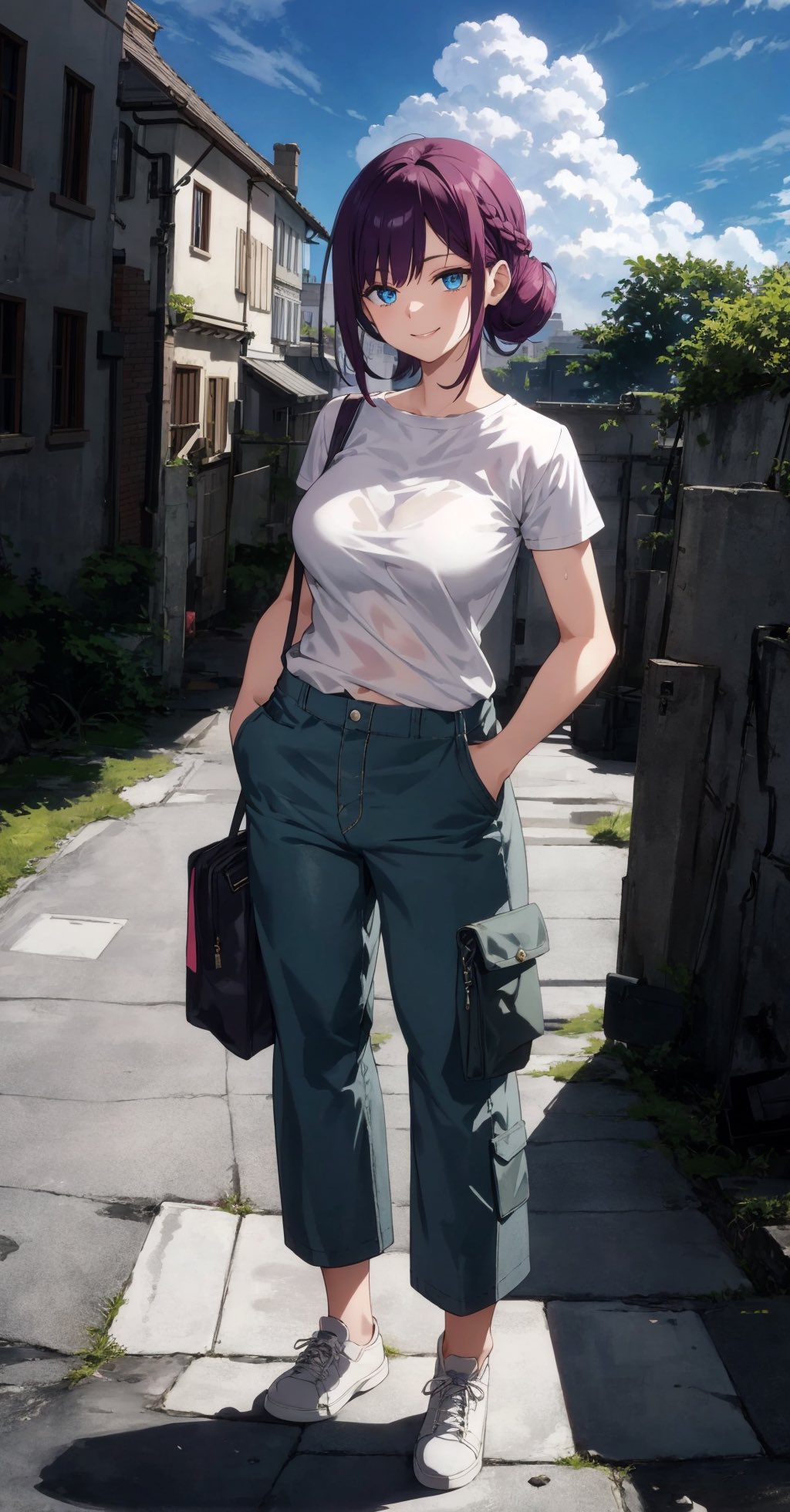 山吹紫御/Shion on Twitter: "夕飯の買い物終わりました！#AIart #AIイラスト #AI術師さんと繋がりたい https://t.co/Dsdvgtyglu" / Twitter