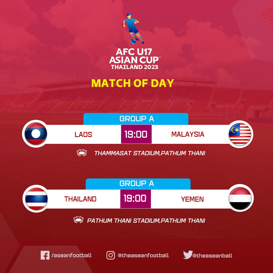 Asean Football On Twitter 🗓 Afc U17 Asian Cup 2023 Match Of Day