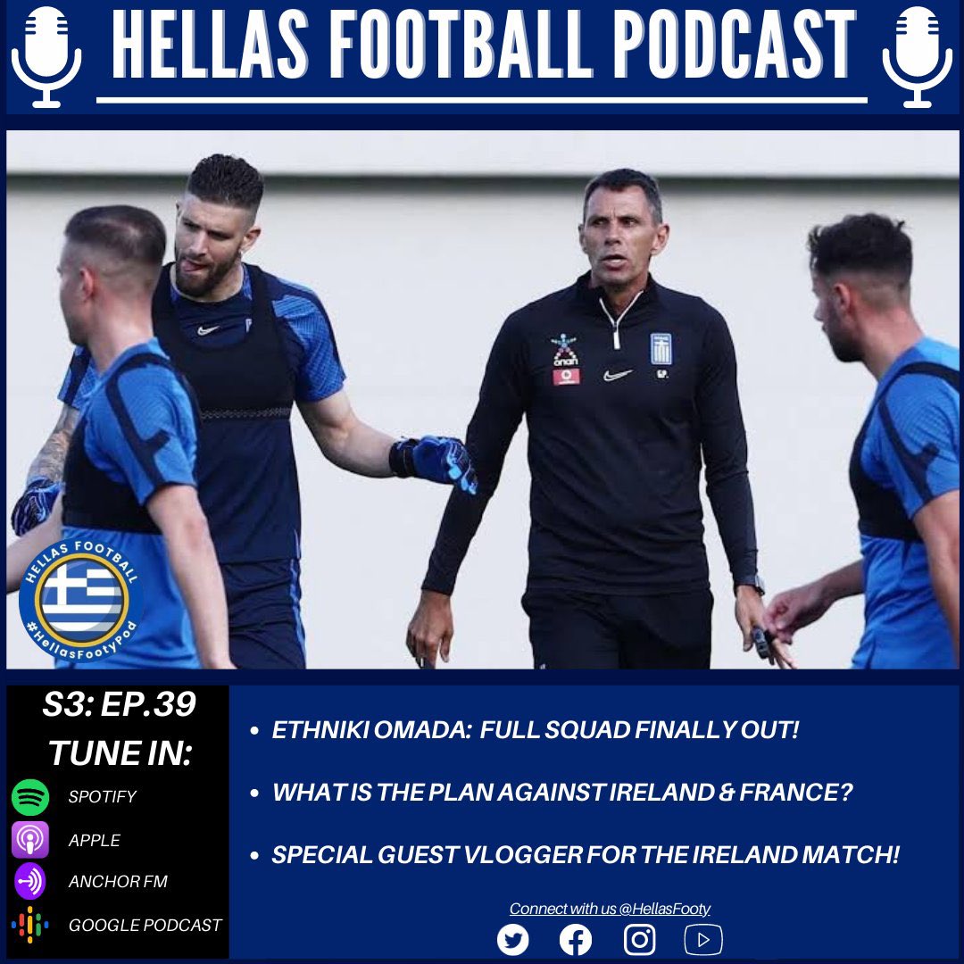 Hellas Football on Twitter: "Ethniki Podcast special! We preview the matches, chat about the ...