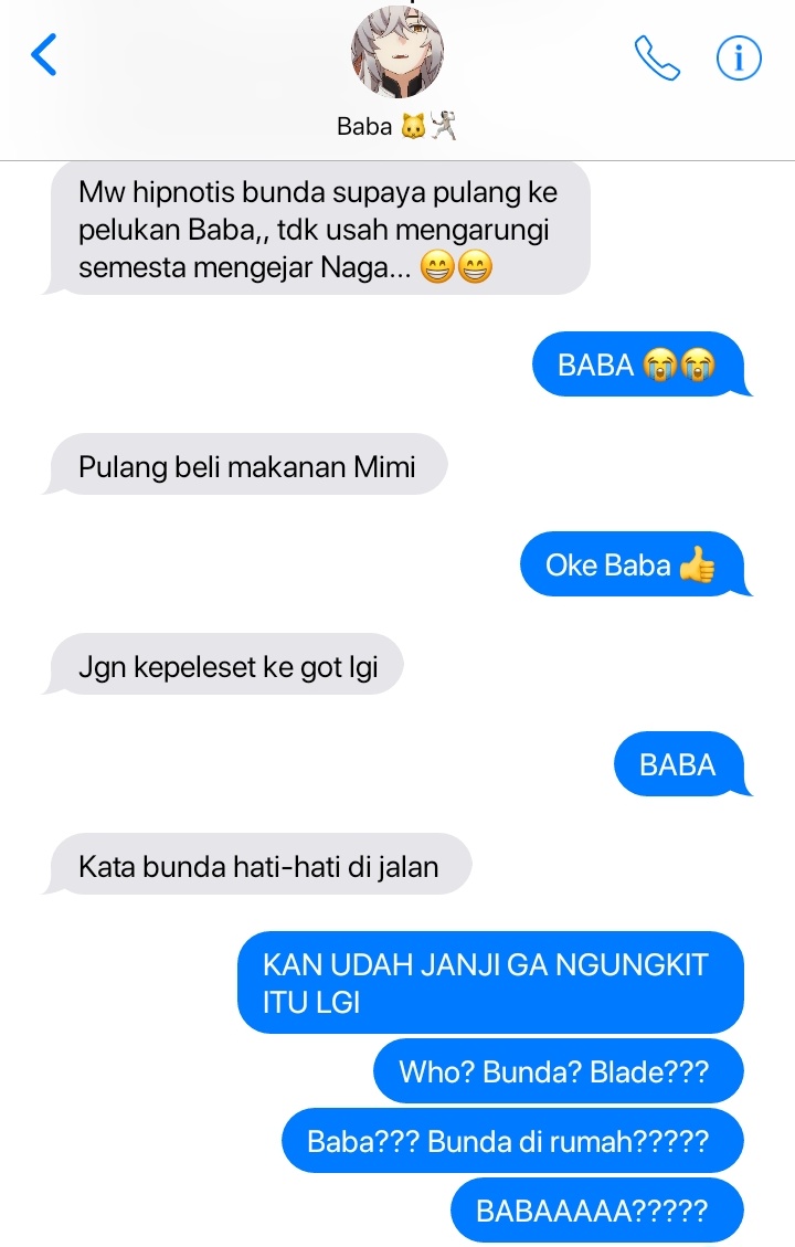 Aemond-ℛa (off) on Twitter: "HSR Chatfic Tweet - Yan Qing dan Baba Jing Yuan ft. #Jingren"