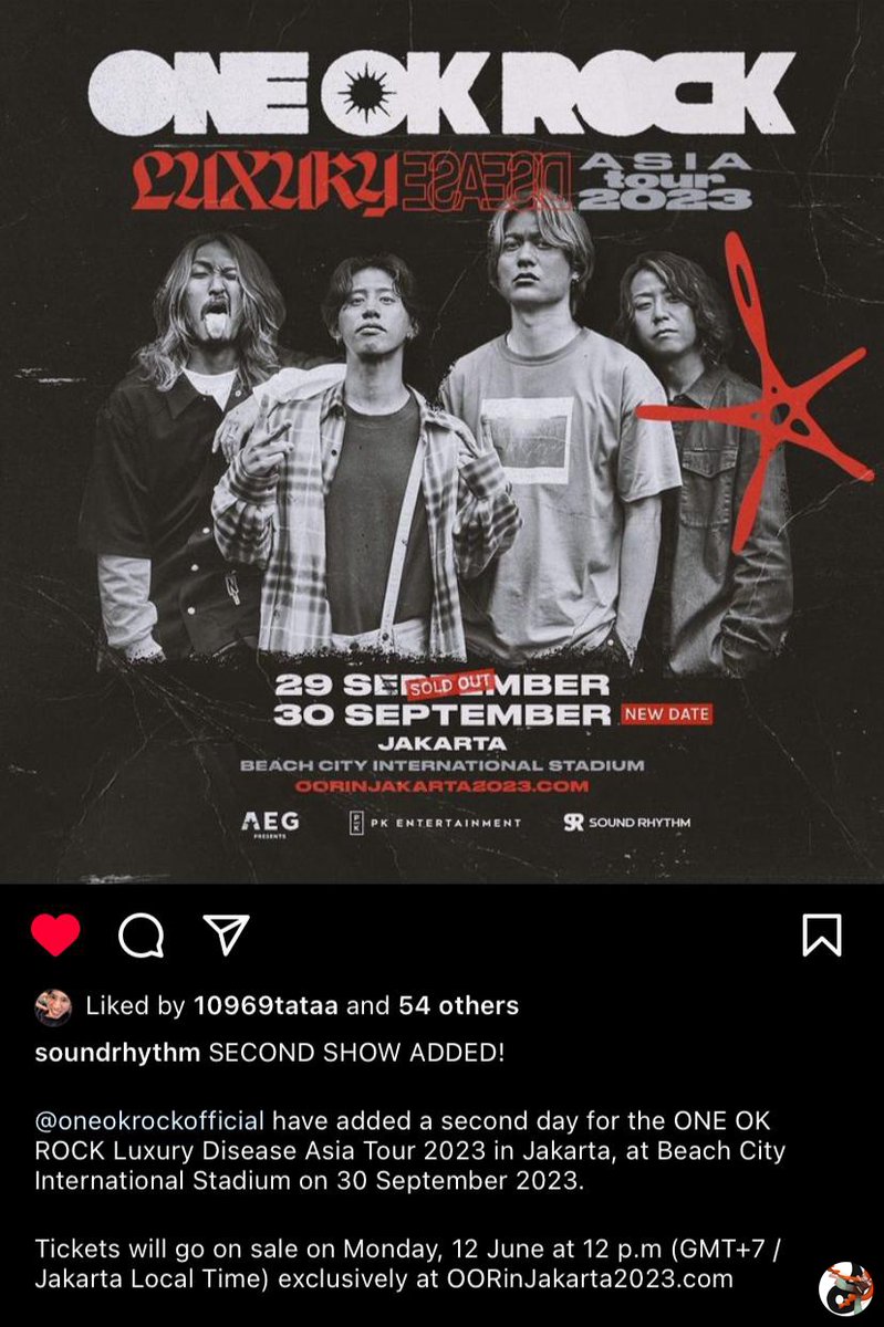 JAPANFESS TERANG on Twitter: "*jpf ONE OK ROCK NAMBAH HARI KONSER DI JAKARTA WOIII! MERAPAT ...