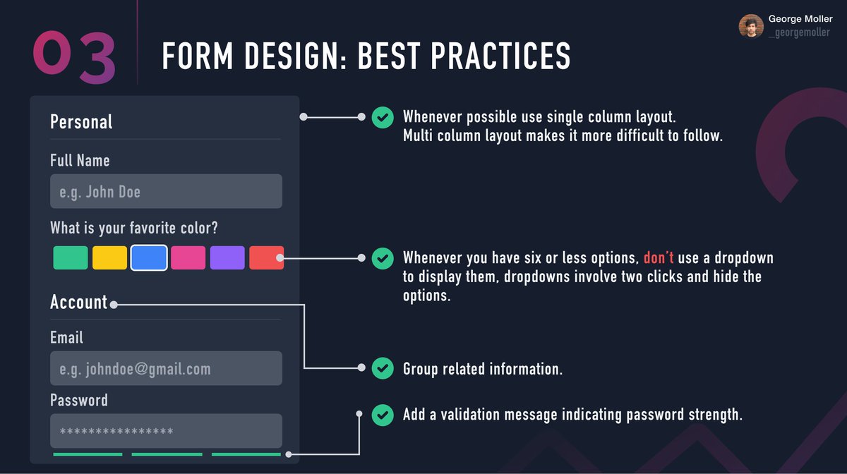 🌟 Form design is difficult. I put together 5 tips to make your forms ...