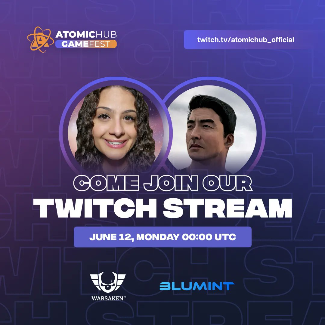 AtomicHub on Twitter: "Join us on June 12 at 00:00 UTC for @TheWarsaken ...