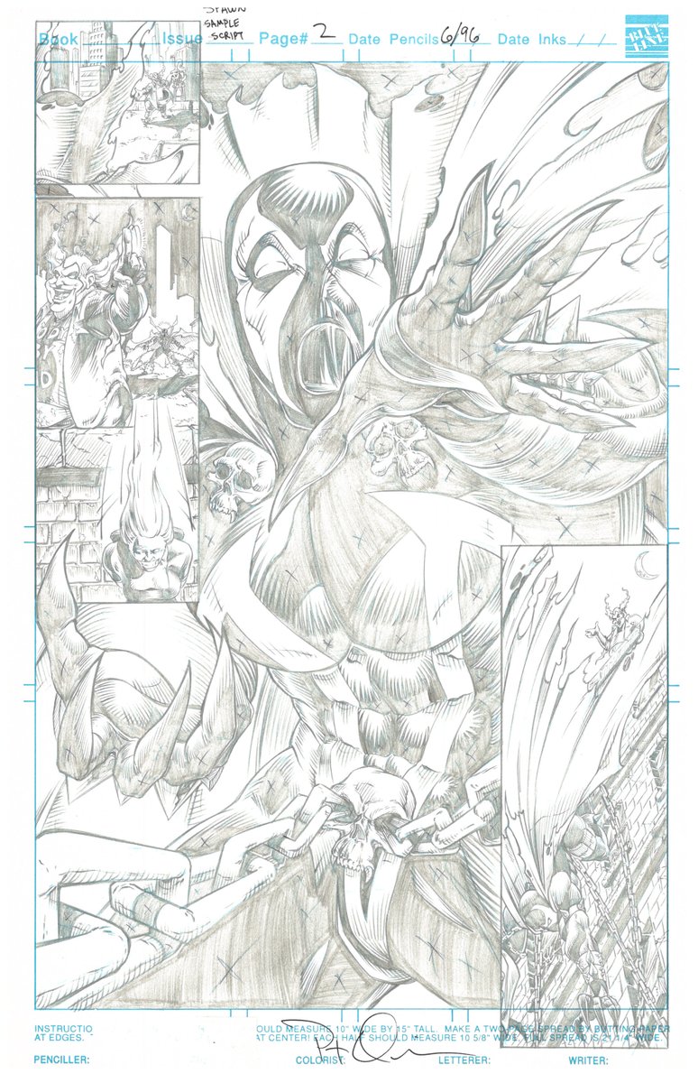 Daily Spawn Archive on Twitter: "Spawn sample pages (1996). Art by @pqcomics #Spawn"