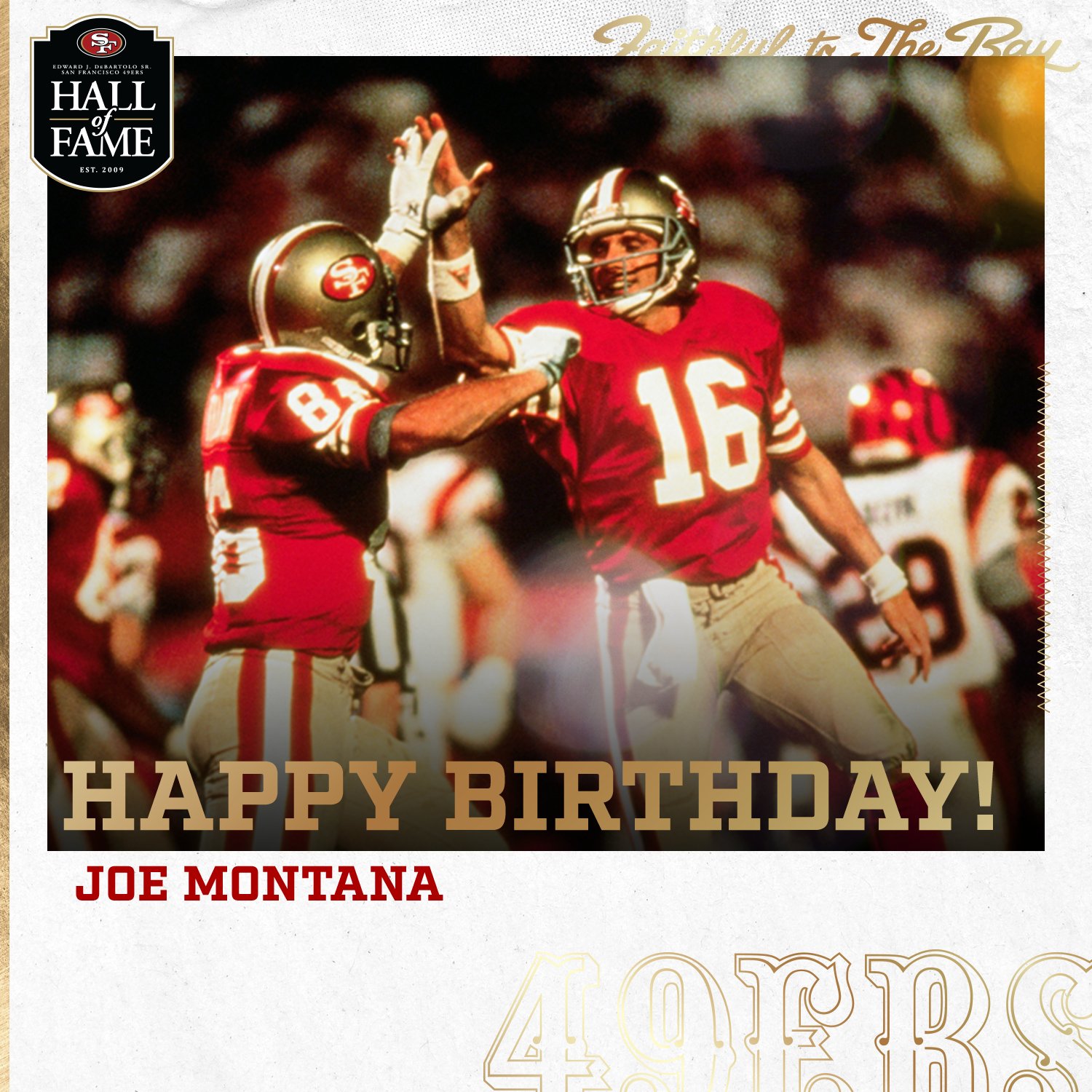Happy Birthday 49ers Logo Uninflated San Francisco 49ers Multi Color