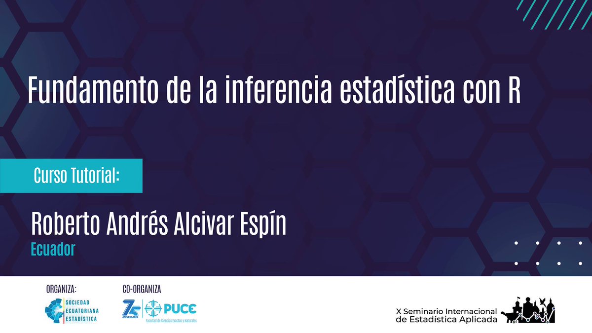 Sociedad Ecuatoriana de Estadistica on Twitter: "¡La Sociedad Ecuatoriana de Estadística difunde ...